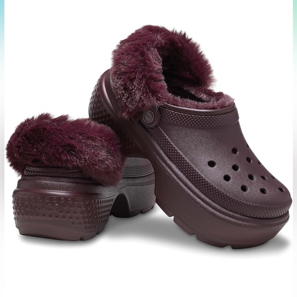 CROCS | Shoes | Crocs Unisexadult Stomp Lined Clog In Dark Cherry Size ...